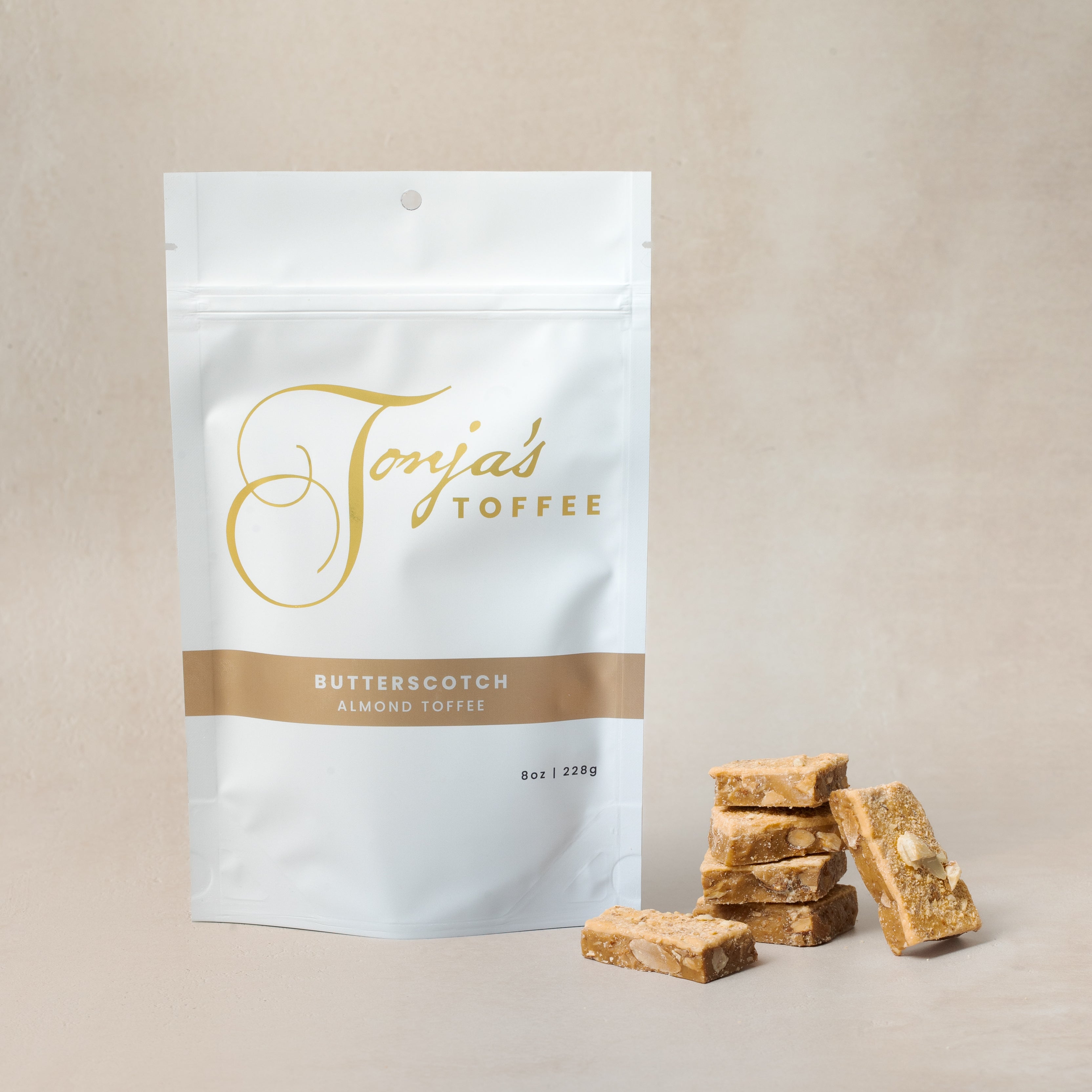 Butterscotch Almond Toffee | Handcrafted Gourmet Candy – Tonja's Toffee